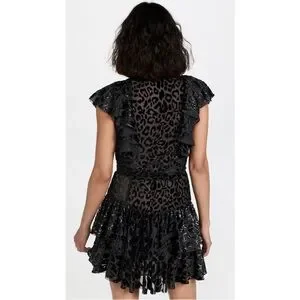 le superbe | Dresses | Le Superbe Josephine Devore Black Leopard Print ...